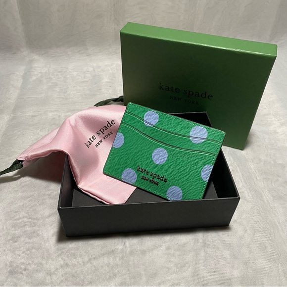 kate spade | Bags | Kate Spade Morgan Sunshine Dot Printed Green ...